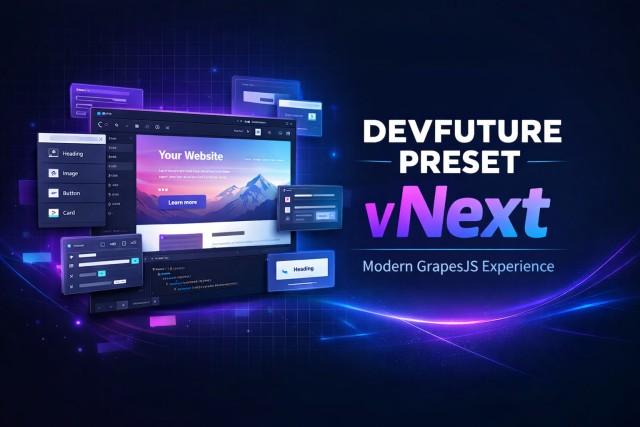 DevFuture Preset 2.0 — Next-Gen Visual Builder Preset — GrapesJS Free ...